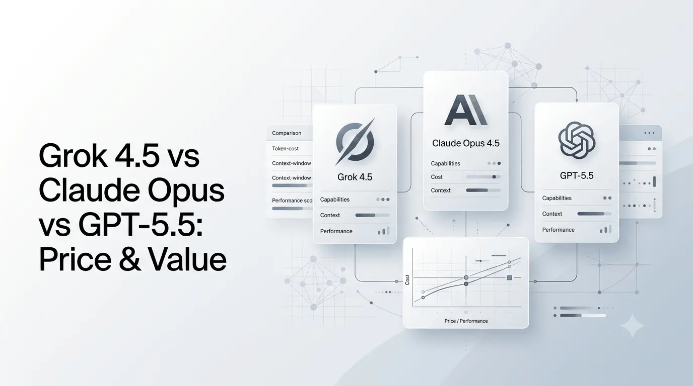 Grok 45 Vs Claude Opus Vs Gpt Price Performance Comparison 2026